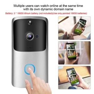 Hapivida Ring Video Doorbell, Waterproof 720P Wireless WiFi Video Doorbell Camera Smart Motion Detector Audio and Speaker Night Vision Security Camera(Battery is not Included)