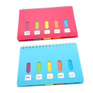 magiclulu 2pcs notebook digital notepad paper notebook a5 journal a5 graffiti notebook a5 spiral journal daily planner book paper journal books portable handbooks simple writing books work