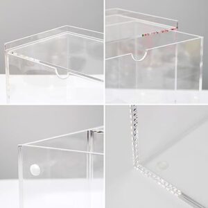 KCGANI Clear Acrylic Laundry Room Organizer for Laundry Pods and Dryer Sheets, Washer and Dryer Supplies Container with Labels, Acrylic Storage Dispenser Box for Fabric Sheet, Dryer Ball, Clothes Pin