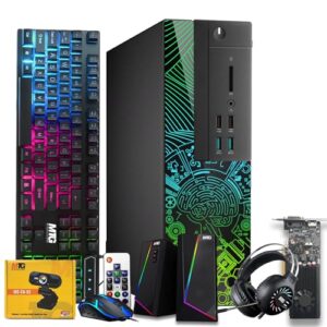 lumos 8 gaming desktop pc, intel core i5 6th gen, gt 1030 2gb ddr5, 16gb ram, 256gb ssd + 1tb hdd, rgb kit, win 10 pro (renewed)