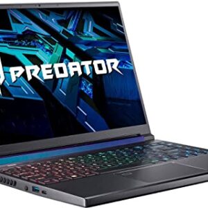 Acer Gaming Laptop, Predator Triton 300 SE, 14-inch WUXGA 165Hz, Intel Core i7 12700H, NVIDIA GeForce RTX 3060, 16GB LPDDR5 RAM, 1TB SSD Storage, Backlit KB, Fingerprint, Win11, Gray, W/GaLiMu