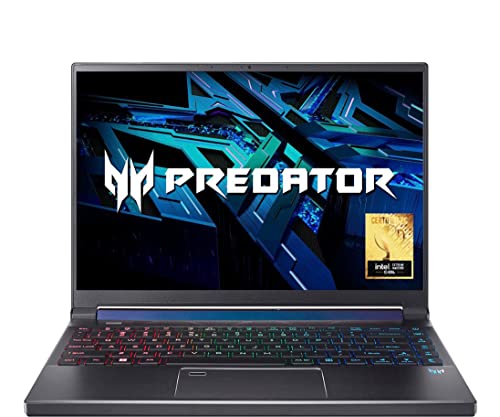 Acer Gaming Laptop, Predator Triton 300 SE, 14-inch WUXGA 165Hz, Intel Core i7 12700H, NVIDIA GeForce RTX 3060, 16GB LPDDR5 RAM, 1TB SSD Storage, Backlit KB, Fingerprint, Win11, Gray, W/GaLiMu