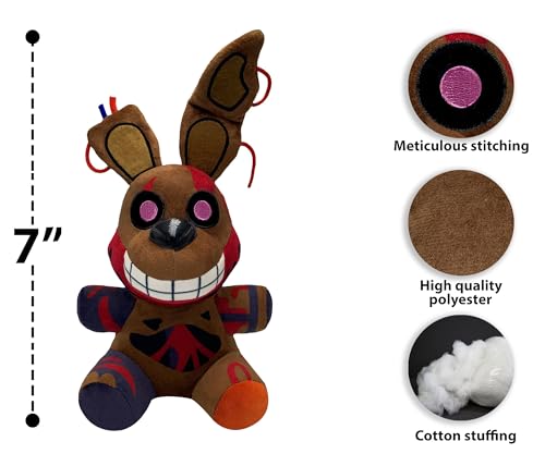 VNKVTL Burntrap Plush Birthday Gift for Kids, Spring Trap Plush with Soft and Comfortable Cotton, Décor Plushtrap Plush, Burntrap for All Ages, 7 Inch Game Plush.