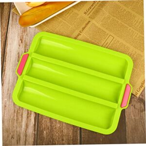 UPKOCH Cookie Cutters Muffin Top Pans for Baking Soap Silicone Molds Mini Pan Silicone Cake Mould Bread Form Pan Bread Stick Baking Mould Kitchen Baking Tool Toast Tray Baking Mold Jelly