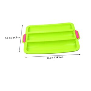 UPKOCH Cookie Cutters Muffin Top Pans for Baking Soap Silicone Molds Mini Pan Silicone Cake Mould Bread Form Pan Bread Stick Baking Mould Kitchen Baking Tool Toast Tray Baking Mold Jelly