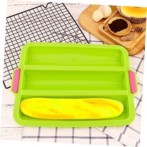 UPKOCH Cookie Cutters Muffin Top Pans for Baking Soap Silicone Molds Mini Pan Silicone Cake Mould Bread Form Pan Bread Stick Baking Mould Kitchen Baking Tool Toast Tray Baking Mold Jelly