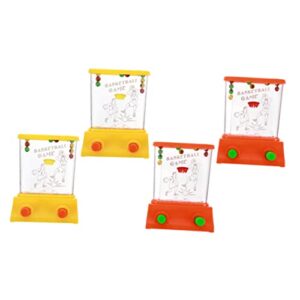 safigle 4pcs waterplane mini arcade machine mini toys mini game consoles water handheld games kids robot toys ring toss water ring toss toys decompression toy children toy child