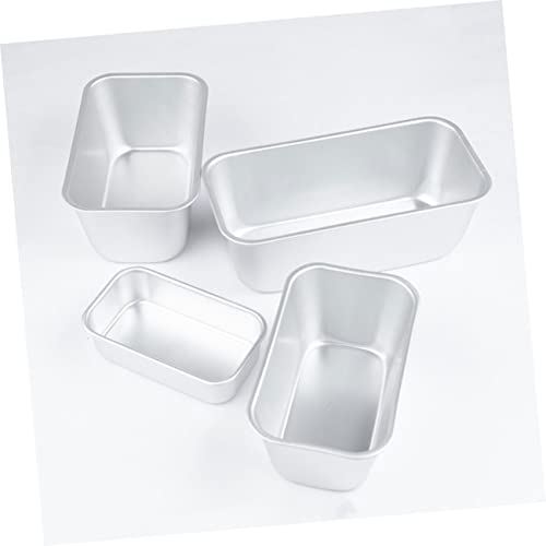 UPKOCH 2pcs Toast Box Bread Pan with Lid Mini Muffin Pans French Toast Nonstick Loaf Pan Pullman Loaf Alloy Steel Loaf Pan Bread Mould Kitchen Baking Mold Cake Baking Pan Mousse Silver