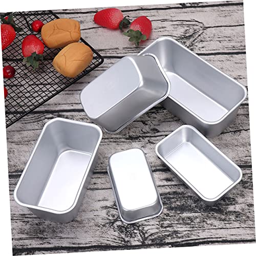 UPKOCH 2pcs Toast Box Bread Pan with Lid Mini Muffin Pans French Toast Nonstick Loaf Pan Pullman Loaf Alloy Steel Loaf Pan Bread Mould Kitchen Baking Mold Cake Baking Pan Mousse Silver