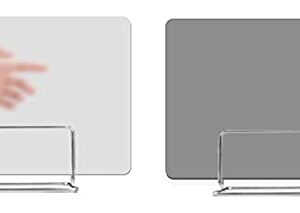 Office Desk Bezel Desk Partition Acrylic Screen Board Desktop Partition Board Exam Bezel Mobile Screen Clip (Color : Matte Transparent, Size : 30 * 50cm)