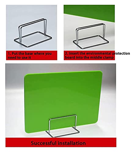 Office Desk Bezel Desk Partition Acrylic Screen Board Desktop Partition Board Exam Bezel Mobile Screen Clip (Color : Matte Transparent, Size : 30 * 50cm)