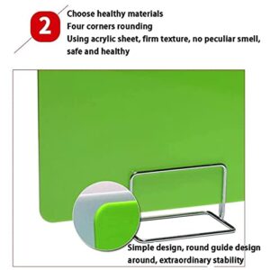 Office Desk Bezel Desk Partition Acrylic Screen Board Desktop Partition Board Exam Bezel Mobile Screen Clip (Color : Matte Transparent, Size : 30 * 50cm)