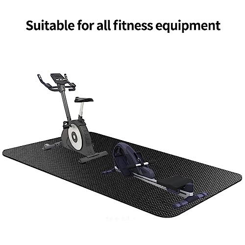 Exercise Equipment Mat,Treadmill Mat, Exercise Bike Trainer Mat, Fitness Home Gym Mat, Elliptical Mat,Spin Bike Mat,Small And Large Exercise Mat,Workout Pads For Floor,Workout Matt For home Gym Carpet