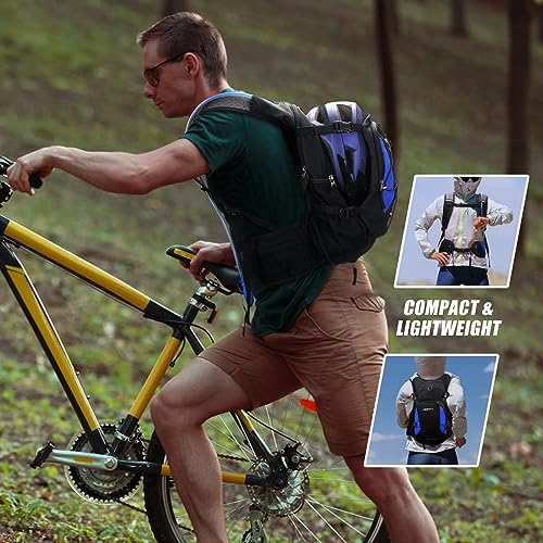 Hydration Backpack, Hydration Pack with 2L Water Bladder, Lightweight Insulated Hiking Backpack with Water Bladder, FRITTON High Flow Bite Valve Hydration Bladder for Hiking Running Cycling