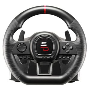 SUBSONIC Superdrive - GS650-X steering wheel with manual shifter, 3 pedals, and paddle shifters for Xbox Serie X/S, PS4, Xbox One (programmable for all games)