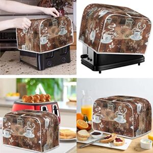 Pointodoor Coffee Maker Appliance Covers Washable Kitchen Blender Dust Cover Bread Maker Toaster Cover 2 Slice Kitchen Accessories