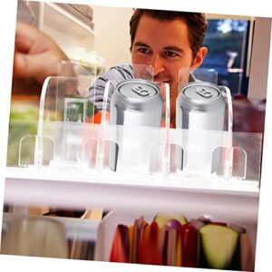 Plastic Organizer Clear Water Bottle Clear Water Bottles 3pcs Shelf Pusher 35c Pusher White Drinks Plastic Water Bottles Cosmetic Fridge Bottle Organizer