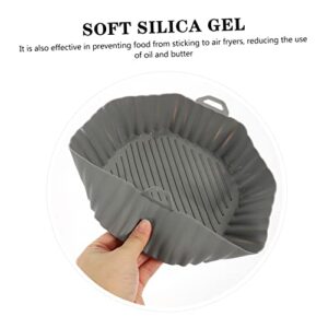 Silicone Bowl Air Fryer Tray Square Tray Round Silicone Mat Silicone Baking Pad Air Fryer Tray for Oven Kitchen Cooking Mat Square Silicone Liner Reusable Baking Liner Tool