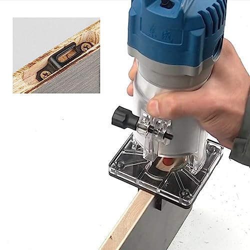 2 in 1 Slotted Bracket, Wood Trimmer Router Tool, for DIY Router Base Trimming Milling Machine Slotting Locator Invisible Punch Locator Tool Accessories