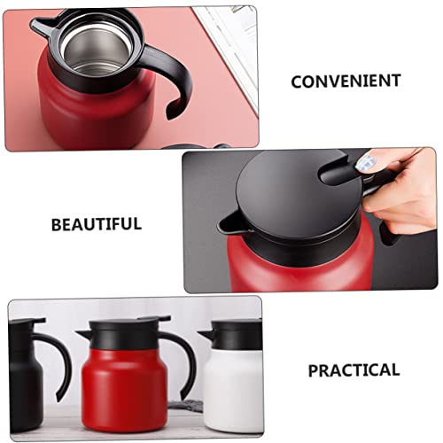 FELTECHELECTR Stainless Steel Pot Small Coffee Machine Simple Coffee Maker Electric Kettle Tea Pot Hot Water Kettle Vacuum Water Kettle Stainless Steel Tea Kettle Water Jug Coffee Kettle