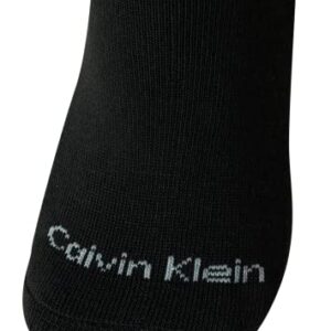 Calvin Klein Women's Athletic Socks - Lightweight Performance No Show Socks (12 Pack), Size Shoe Size: 4-10, White/Black