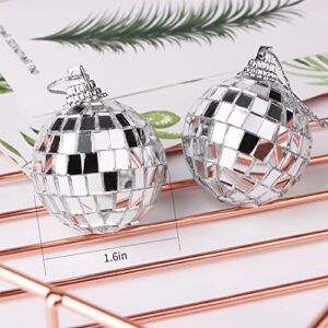 Christmas Decorations Mini Disco Ball Party Decorations - Mini Christmas Ball Decorations, Disco Ball Decorations - Disco Balls for Parties, Festivals, Weddings, Dance and Music Festivals (1.6)