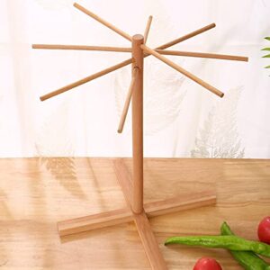 Leefasy Wooden Hanging Stand Kitchen Pasta Drying Rack Noodle Dryer Stand for Linguine Cooking Tools