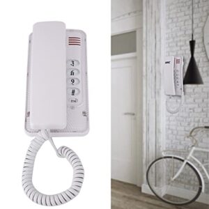 Landline Telephone Home Phone Wall Mount Telephone Cord Telephone, with FlashCall Mute Function, for Home Hotel Family Office (White)