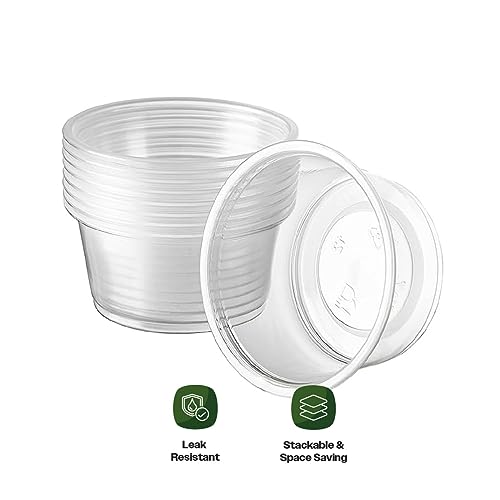 CIAO! 2OZ PP Clear Portion Cup, Lids Sold Separately (Case of 2,500)