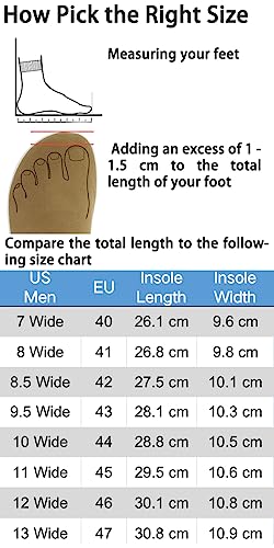 WHITIN Wide Toe Box Barefoot Sneakers for Men Slip on Fashion Canvas Minimalist Shoes Zero Drop Sole Size 9.5 Width 10W Casual Walking All Black 43