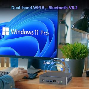 𝙞𝙣𝙩𝙚𝙡 NUC 11 Mini PC Celeron N5105 4 Cores 4 Threads Up to 2.9 GHz Mini Computer UHD Graphics Dual 4K and Mini PC Windows 11 Pro Ultra-Low Power 15W TDP (NUC11ATKC4) (Atlas 8GB+256GB)