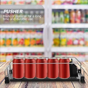 Drink Dispenser for Fridge FRIDGE PUSHING ORGANIZER - Drink Soda Can Dispenser for Refrigerator, Width Adjustable Beverage Fridge Pusher Glide for Bottle&Can (300-310 MM)