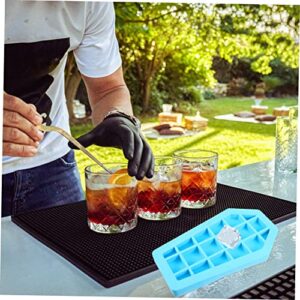 TEHAUX Box Coffin Epoxy Mold Resin Mold Tray Mold Tuile Molds Silicone Storage Box Resin Juice Ice Cube Silicone Ice Cube Tray Silicone Epoxy Mold DIY Handmade Tool Coffin Case Mold Blue