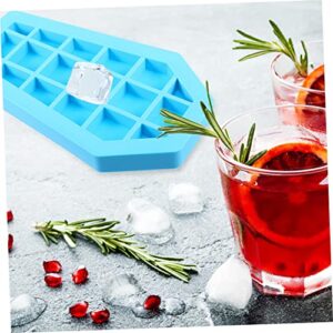 TEHAUX Box Coffin Epoxy Mold Resin Mold Tray Mold Tuile Molds Silicone Storage Box Resin Juice Ice Cube Silicone Ice Cube Tray Silicone Epoxy Mold DIY Handmade Tool Coffin Case Mold Blue