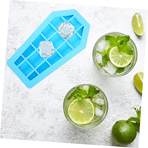 TEHAUX Box Coffin Epoxy Mold Resin Mold Tray Mold Tuile Molds Silicone Storage Box Resin Juice Ice Cube Silicone Ice Cube Tray Silicone Epoxy Mold DIY Handmade Tool Coffin Case Mold Blue