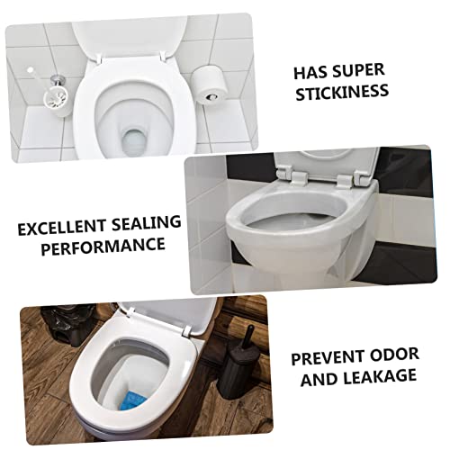 OSALADI 1pc Toilet Seal Sealing Washers Toilet Tank Seal Toilet Bowl Ring Seal Closestool Ring Toilet Seat Replacement Gasket Toilet Seat Seal Rings Toilet Seat Fixing Bolts Clay Hinge