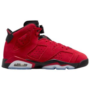 youth air jordan 6 retro gs 384665 600 toro bravo varsity red/black - size 4.5y