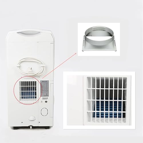 Portable Air Conditioner Exhaust Hose Coupler - 5.9 inch/6 inch AC Hose Coupler Extension, Portable Window Adapter A/C Unit Tube Connector Mobile air Conditioning Accessories (Square to Round)