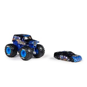 Monster Jam Official 1:64 Scale Diecast 2-Pack Monster Truck and Race Car: Son-uva Digger