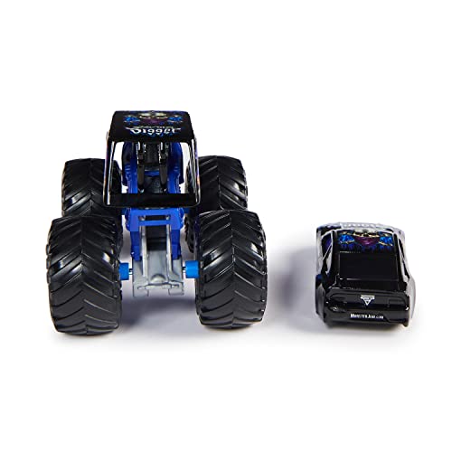 Monster Jam Official 1:64 Scale Diecast 2-Pack Monster Truck and Race Car: Son-uva Digger