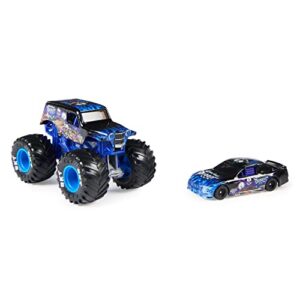 Monster Jam Official 1:64 Scale Diecast 2-Pack Monster Truck and Race Car: Son-uva Digger