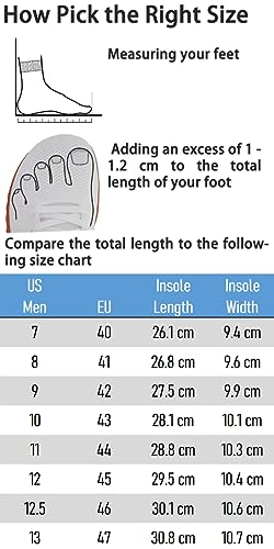 WHITIN Men's Trail Running Shoes Barefoot Minimalist Zero Drop Size Cross Training Walking Fitness Lightweight Outdoor Hiking Dark Grey 45