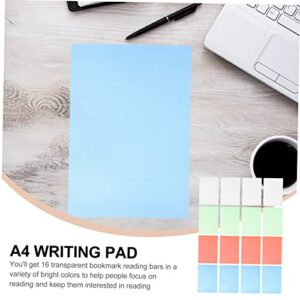 Clay Tools 16pcs Translucent Reading Strip Translucent Writing Boards - Craft Mat Plastic Writing Pad for Desk Book Marks for Home Tools Epoxy Tools Exam Pads A5 Pottery Tools