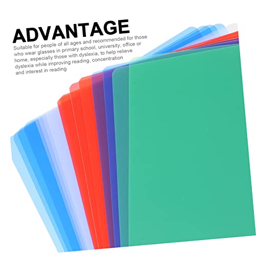 Clay Tools 16pcs Translucent Reading Strip Translucent Writing Boards - Craft Mat Plastic Writing Pad for Desk Book Marks for Home Tools Epoxy Tools Exam Pads A5 Pottery Tools