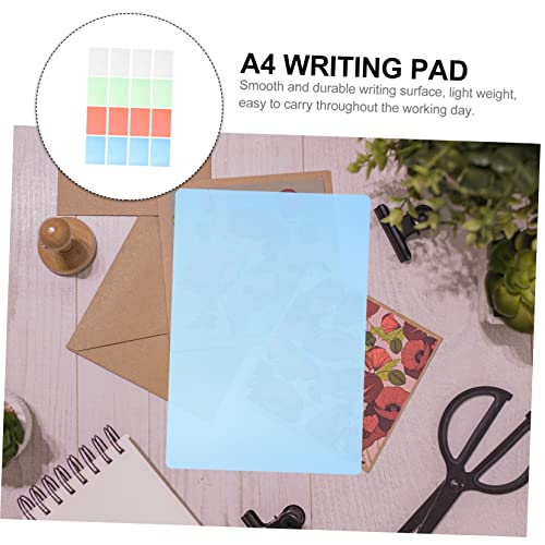 Clay Tools 16pcs Translucent Reading Strip Translucent Writing Boards - Craft Mat Plastic Writing Pad for Desk Book Marks for Home Tools Epoxy Tools Exam Pads A5 Pottery Tools