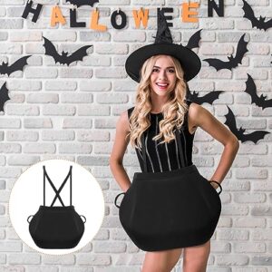 Toulite Halloween Black Cauldron Costume with Shoulder Strap Pot Costume for Adult Party Cosplay Funny Accessories