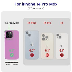 OTOFLY Designed for iPhone 14 Pro Max Case, Silicone Shockproof Slim Thin Phone Case for iPhone 14 Pro Max 6.7 inch (Lilac Purple)