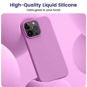 OTOFLY Designed for iPhone 14 Pro Max Case, Silicone Shockproof Slim Thin Phone Case for iPhone 14 Pro Max 6.7 inch (Lilac Purple)