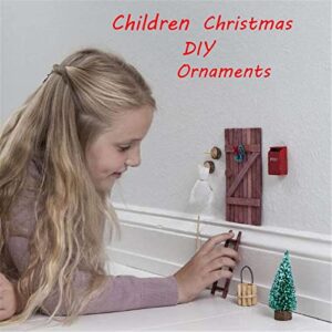 with Ornaments DIY Xmas Felts Tree for Kids Wall Door Home Decor Christmas Decorations Trees