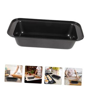 RORPOIR Bread Pan Non Stick Baking Sheet Metal Dies Baking Toast Mold Kitchen Loaf Pan Handle Design Bread Mold Carbon Steel Metal Toast Box Black Bread Pan